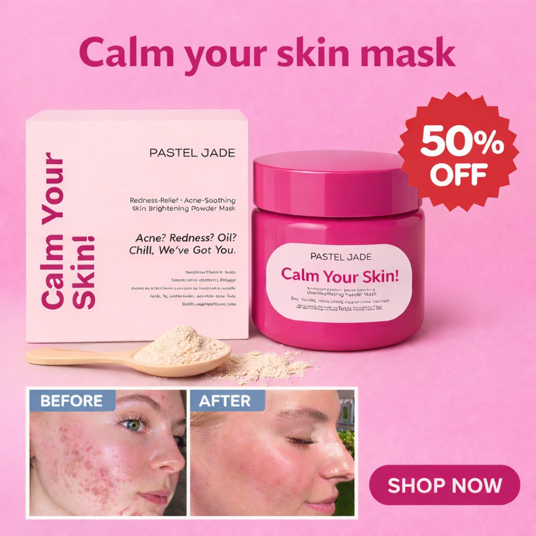Pastel Jade Calm Your Skin Brightening Powder Mask | Redness Relief, A ...