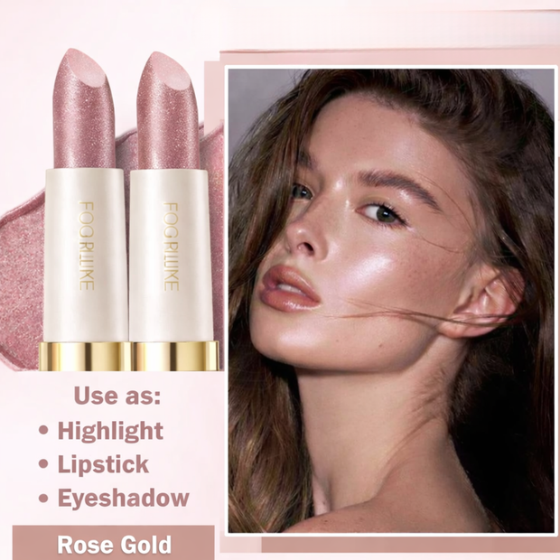 FOCALLURE Sparkle Lipstick Pack of 3 | Multi-Purpose Lipstick, Eyeshad ...